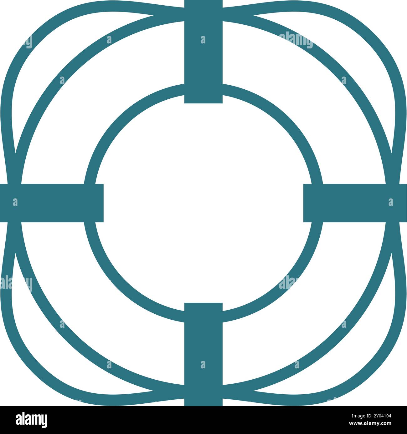 Rescue belt logo. Lifesaver inflatable marine symbol Stock Vector Image ...