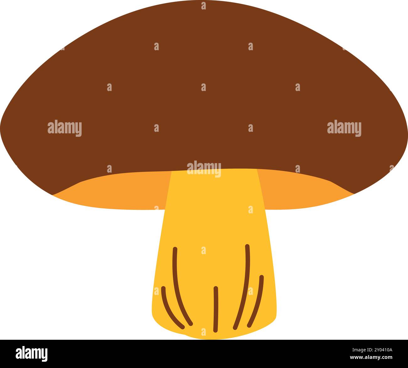 Forest mushroom color icon. Woodland fungi symbol Stock Vector Image ...