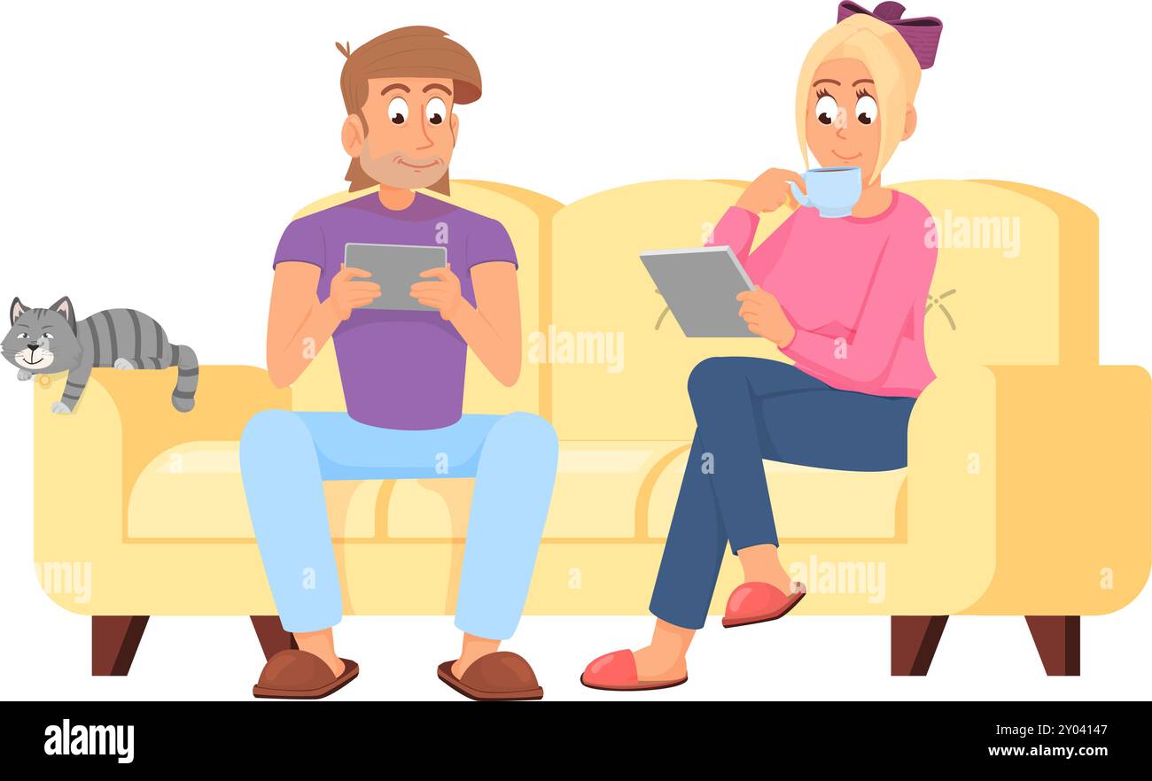 Young man sit using Stock Vector Images - Alamy