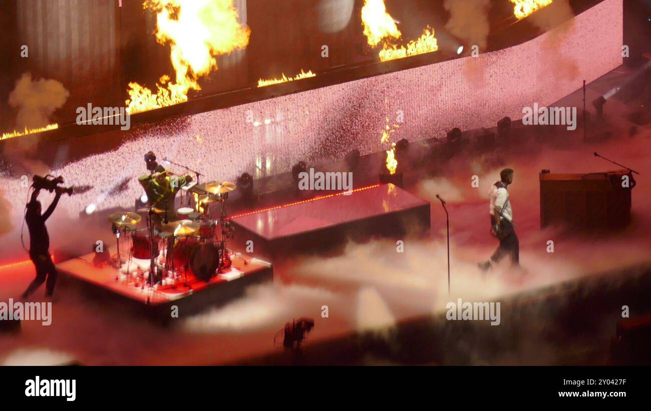 Inglewood, California, USA 27th August 2024 Josh Dunn and Tyler Joseph ...