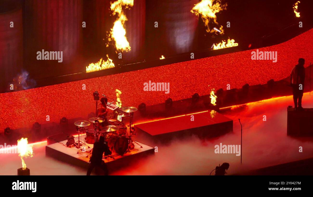 Inglewood, California, USA 27th August 2024 Josh Dunn and Tyler Joseph ...