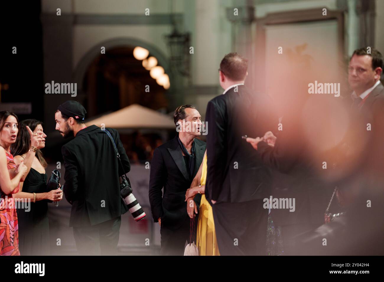 VENICE, ITALY - AUGUST 31 2024 - Jude Law, Nicholas Hoult, Tye Sheridan ...