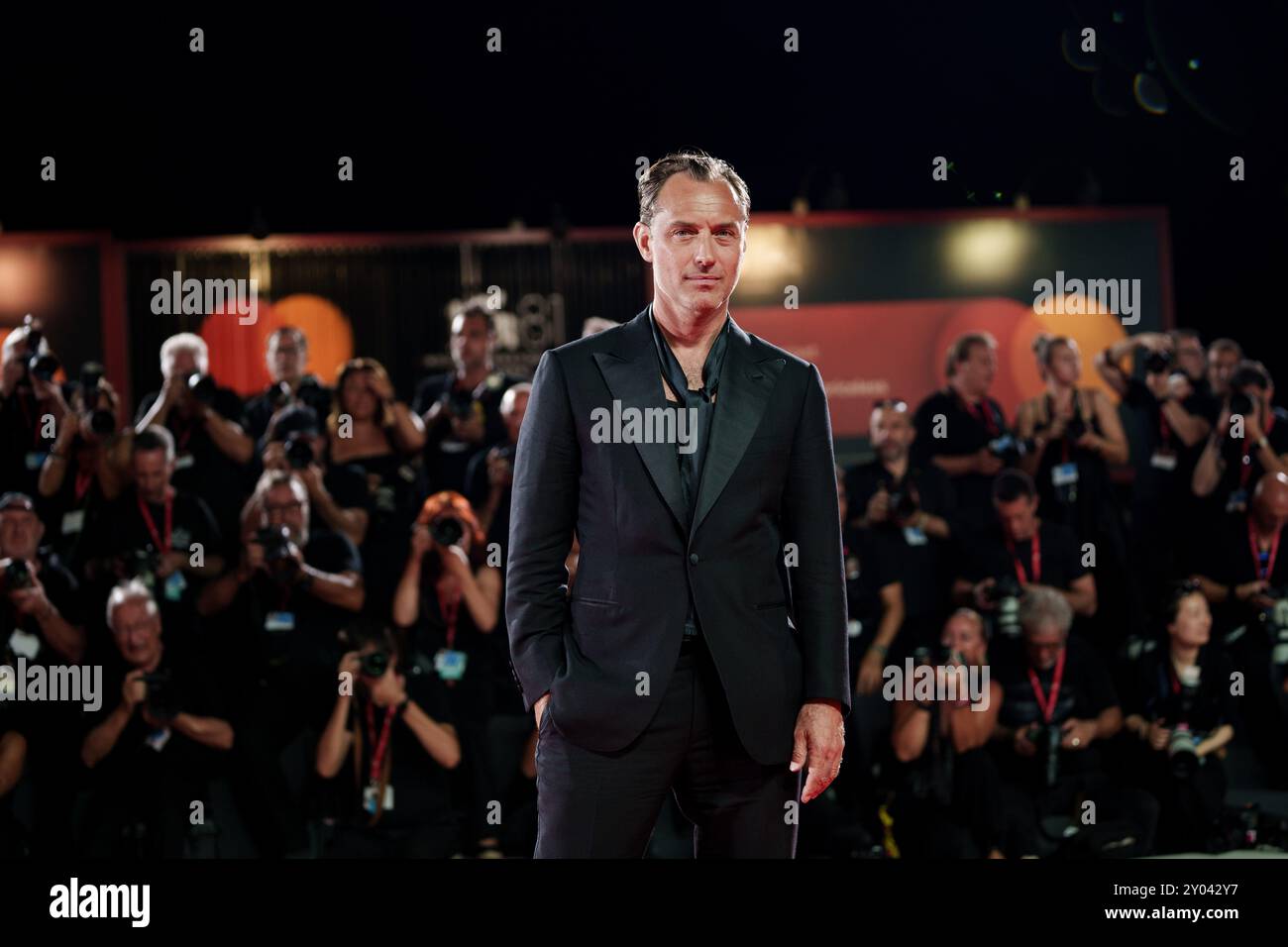 VENICE, ITALY - AUGUST 31 2024 - Jude Law, Nicholas Hoult, Tye Sheridan ...