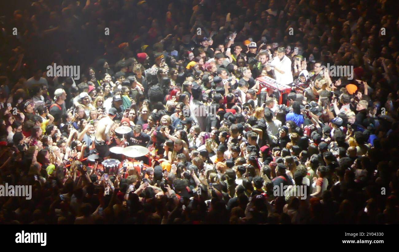 Inglewood, California, USA 27th August 2024 Josh Dunn and Tyler Joseph ...