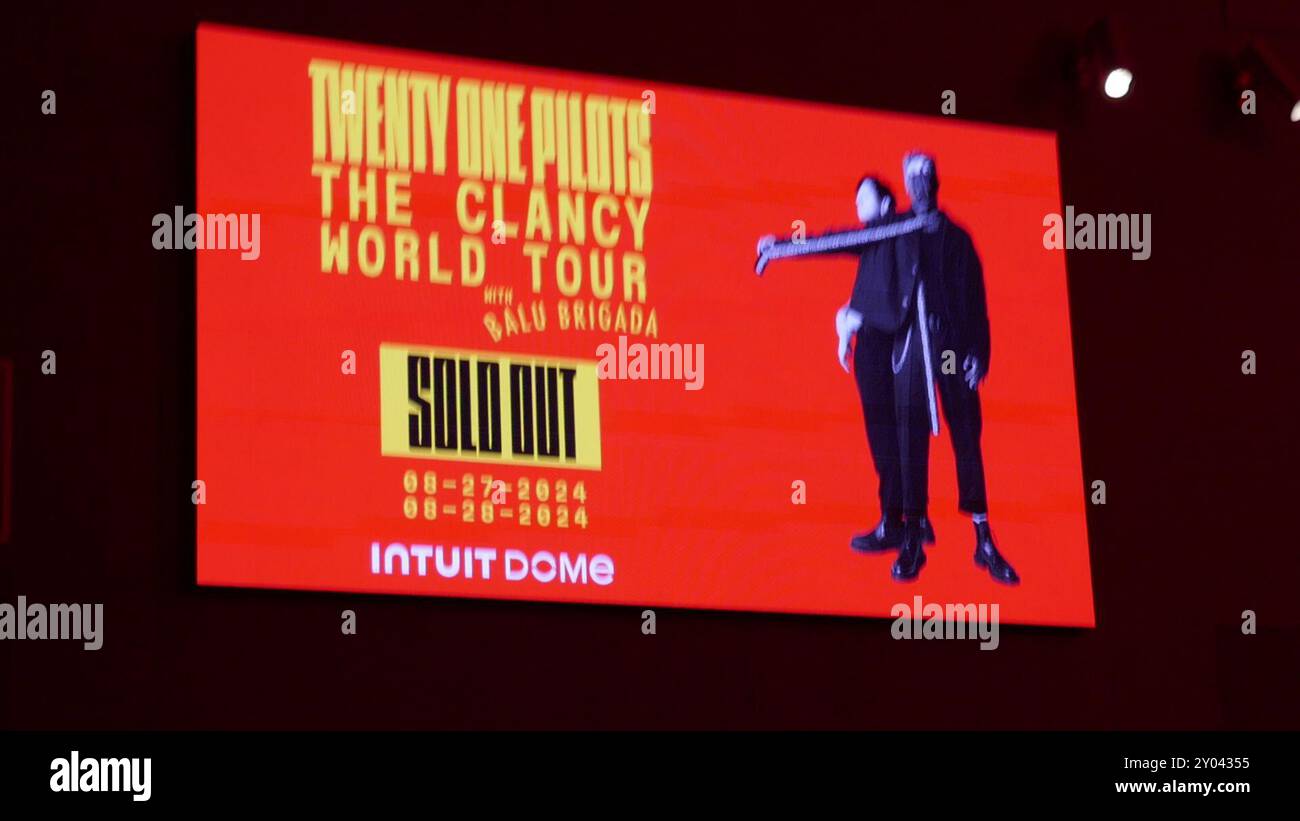 Inglewood, California, USA 27th August 2024 Twenty One Pilots The ...