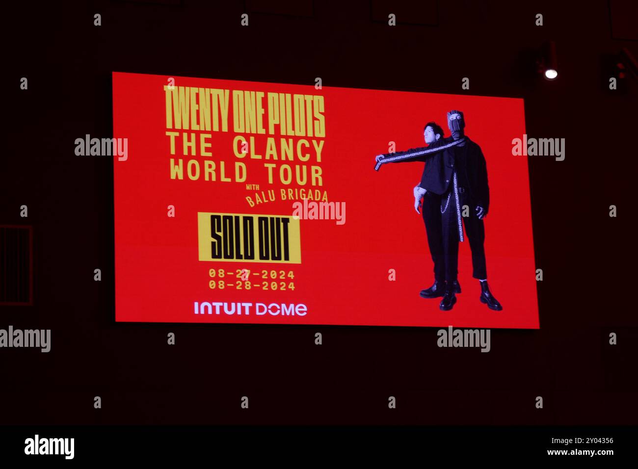 Inglewood, California, USA 27th August 2024 Twenty One Pilots The ...