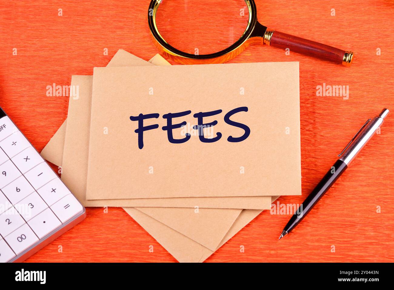 Business and finance concept. Costs, charges, commissions, penalties ...