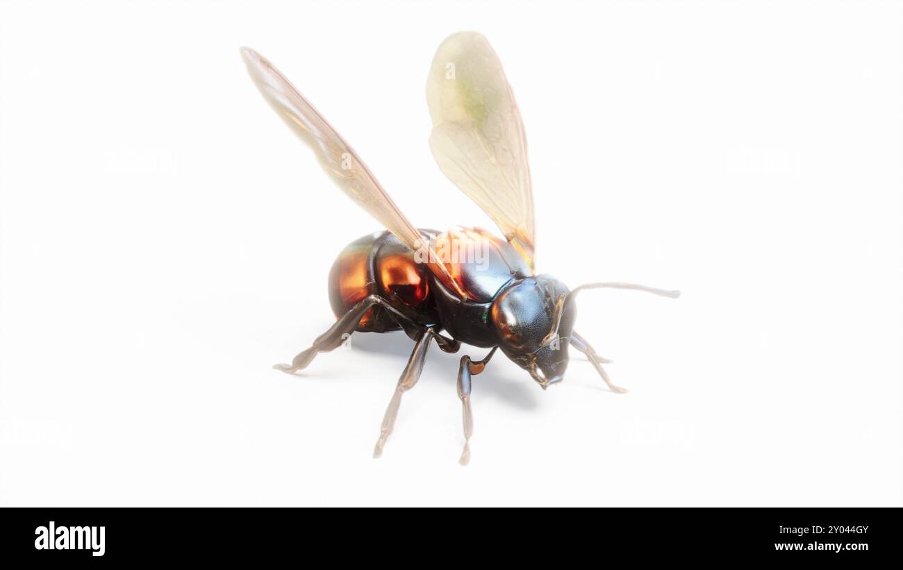 3D firefly bug on white bg 3d render Stock Photo - Alamy
