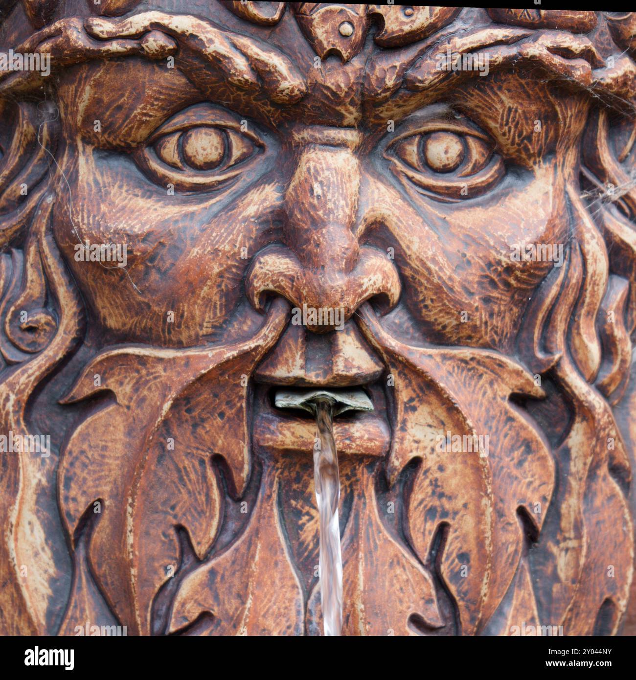 The Green Man pagan pottery art Stock Photo - Alamy