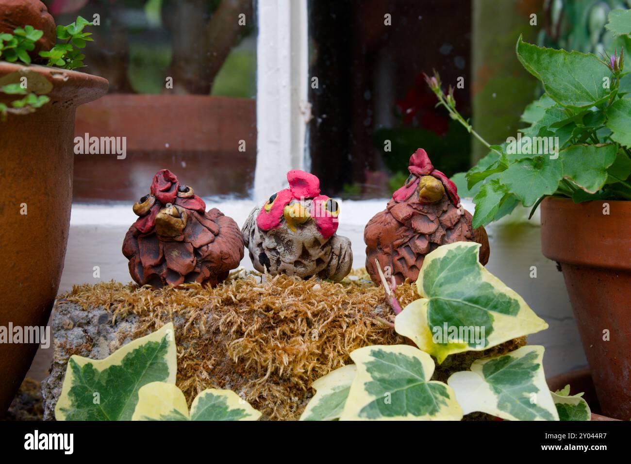 Unique plant pots on display Stock Photo - Alamy