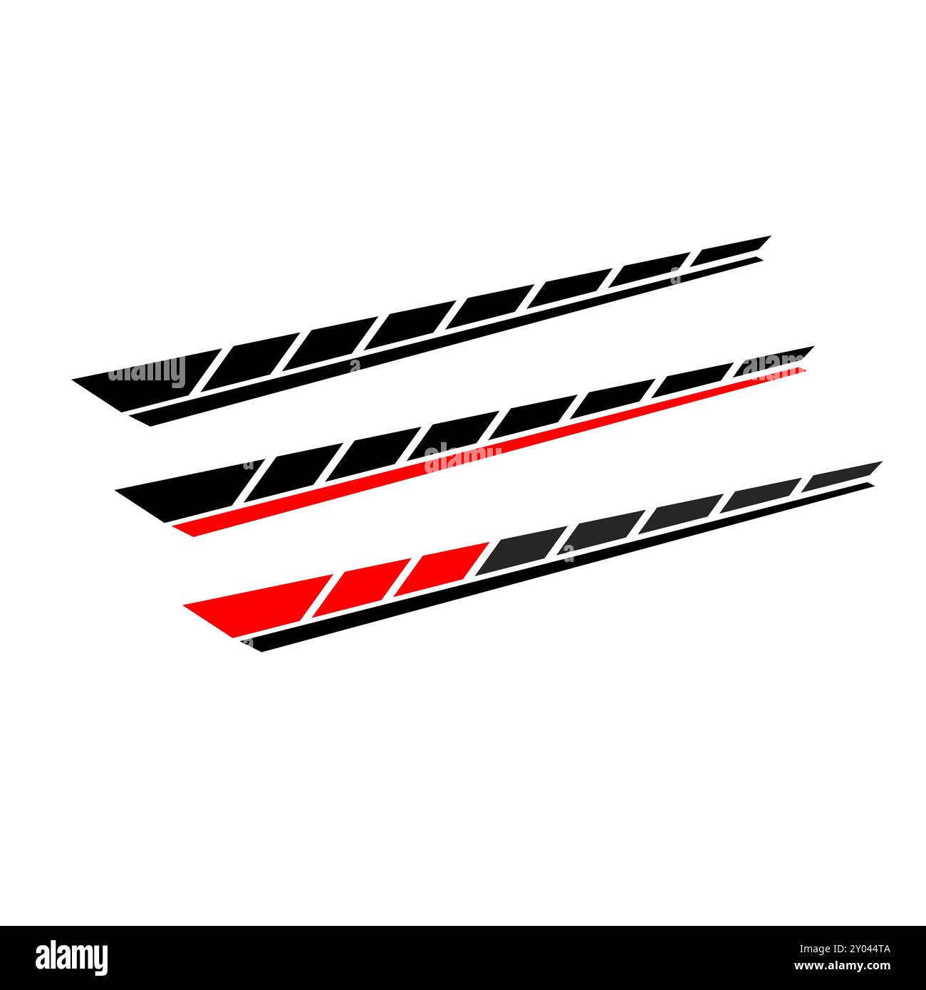 car wrapping decal template vector design. racing car body decals Stock ...