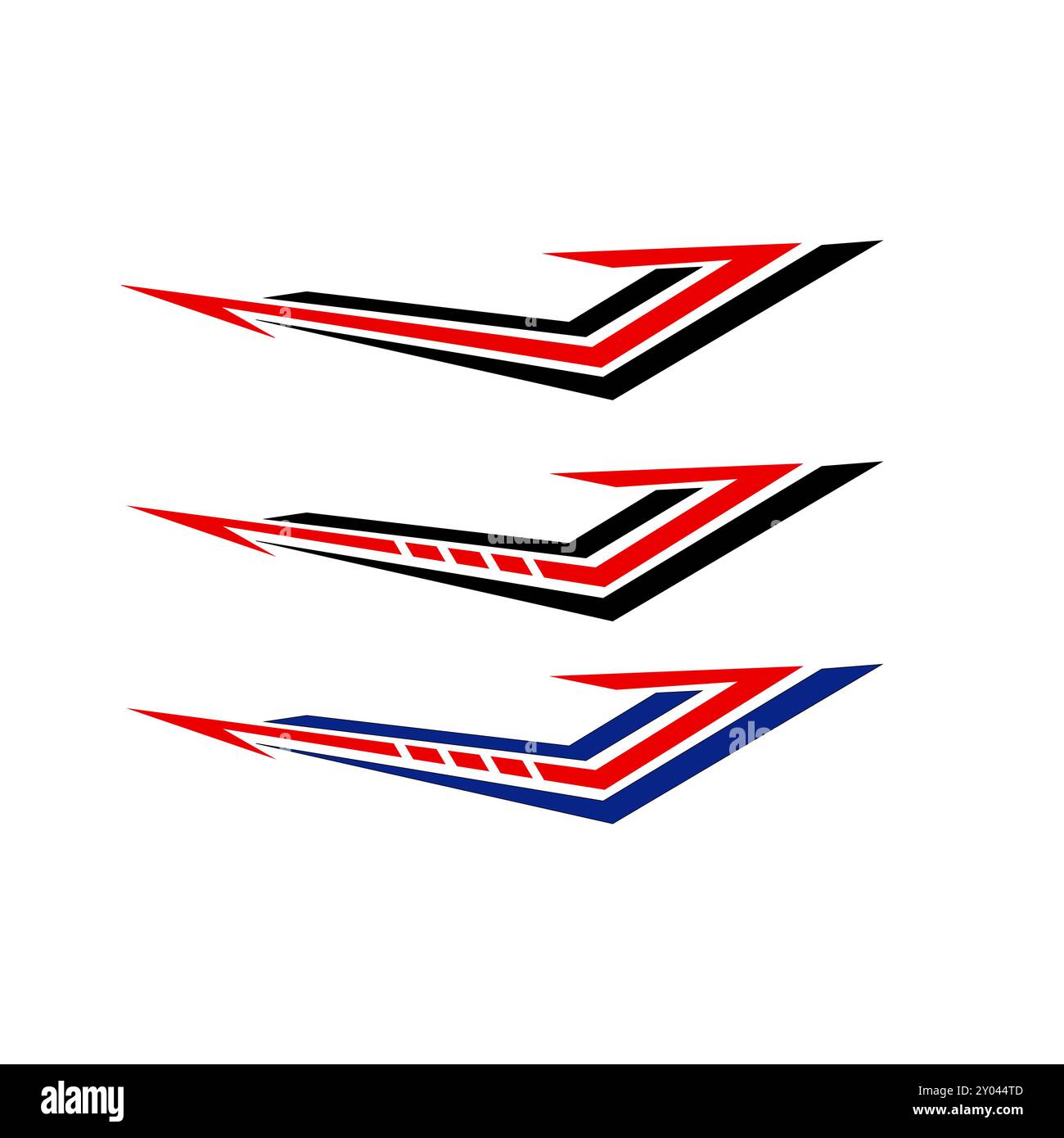 car wrapping decal template vector design. racing car body decals Stock ...