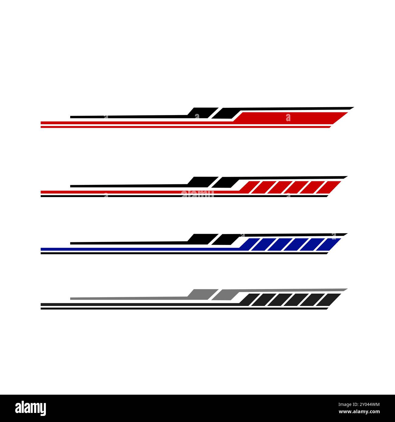 car wrapping decal template vector design. racing car body decals Stock ...