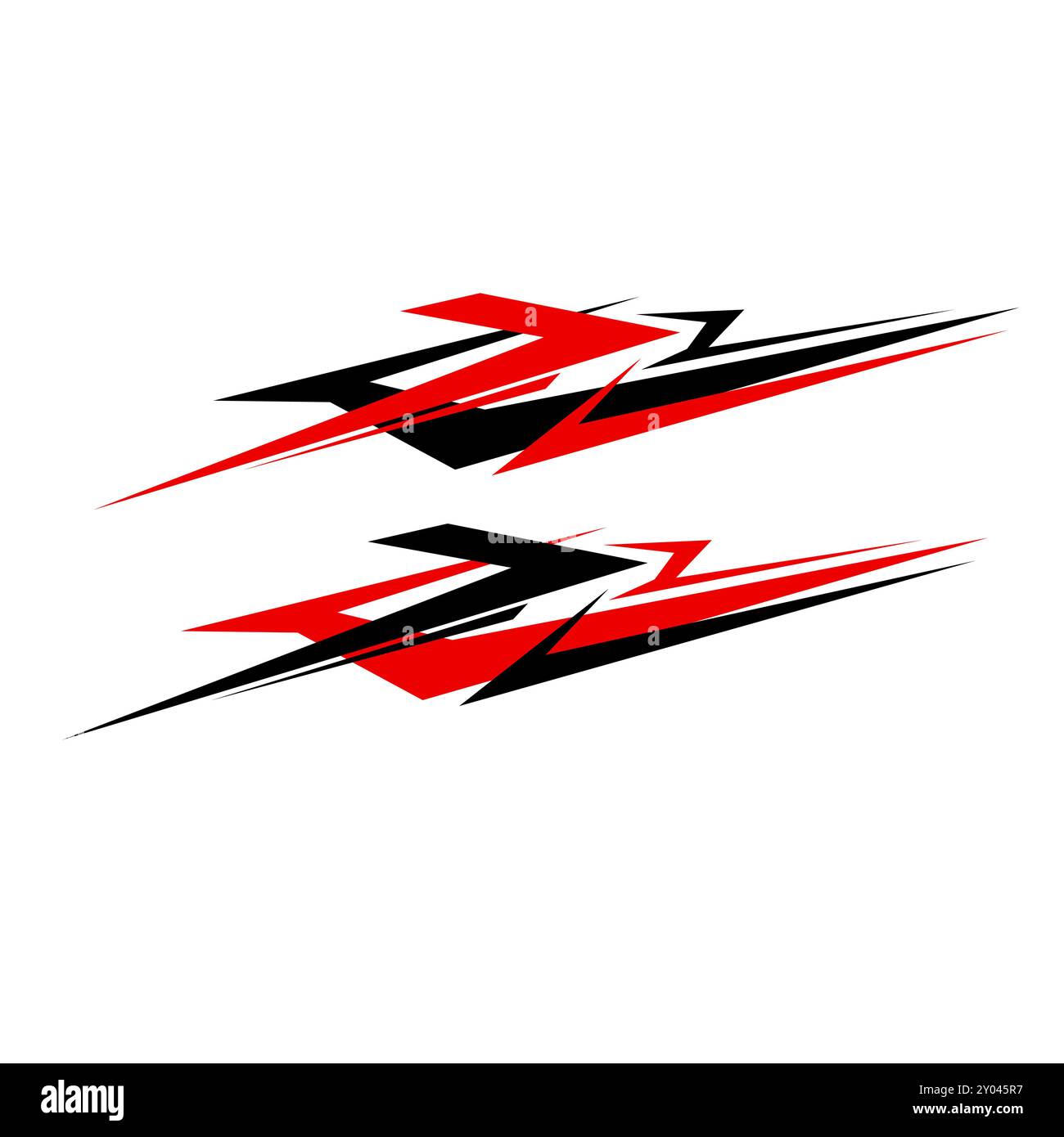 car wrapping decal template vector design. racing car body decals Stock ...