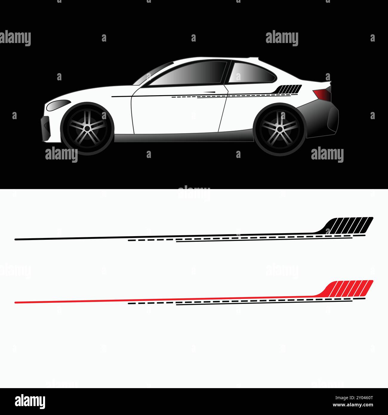 car wrap livery decal design vector. modern car stickers Stock Vector ...