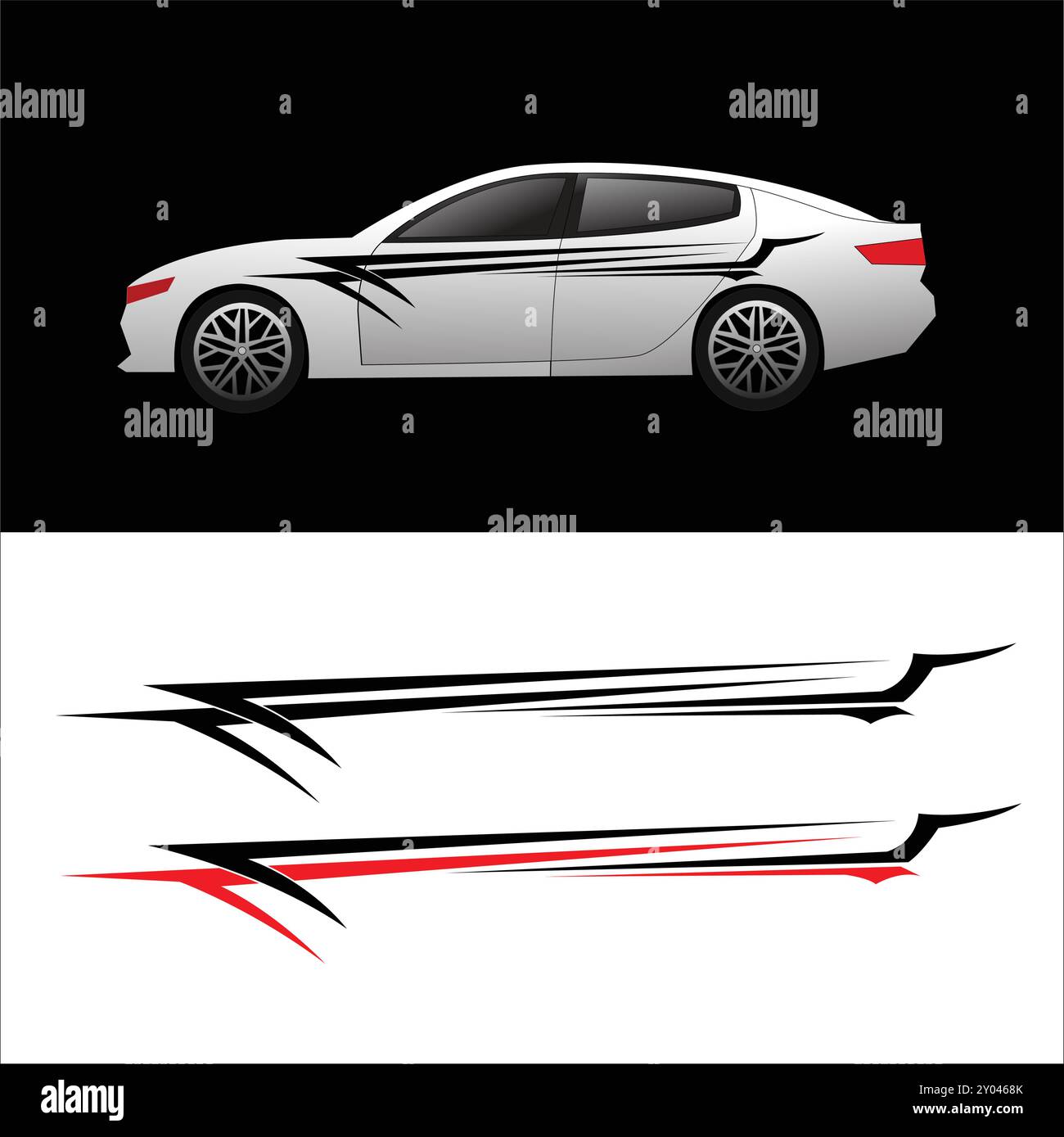 vector design of car livery decal for personal car wrapping Stock ...