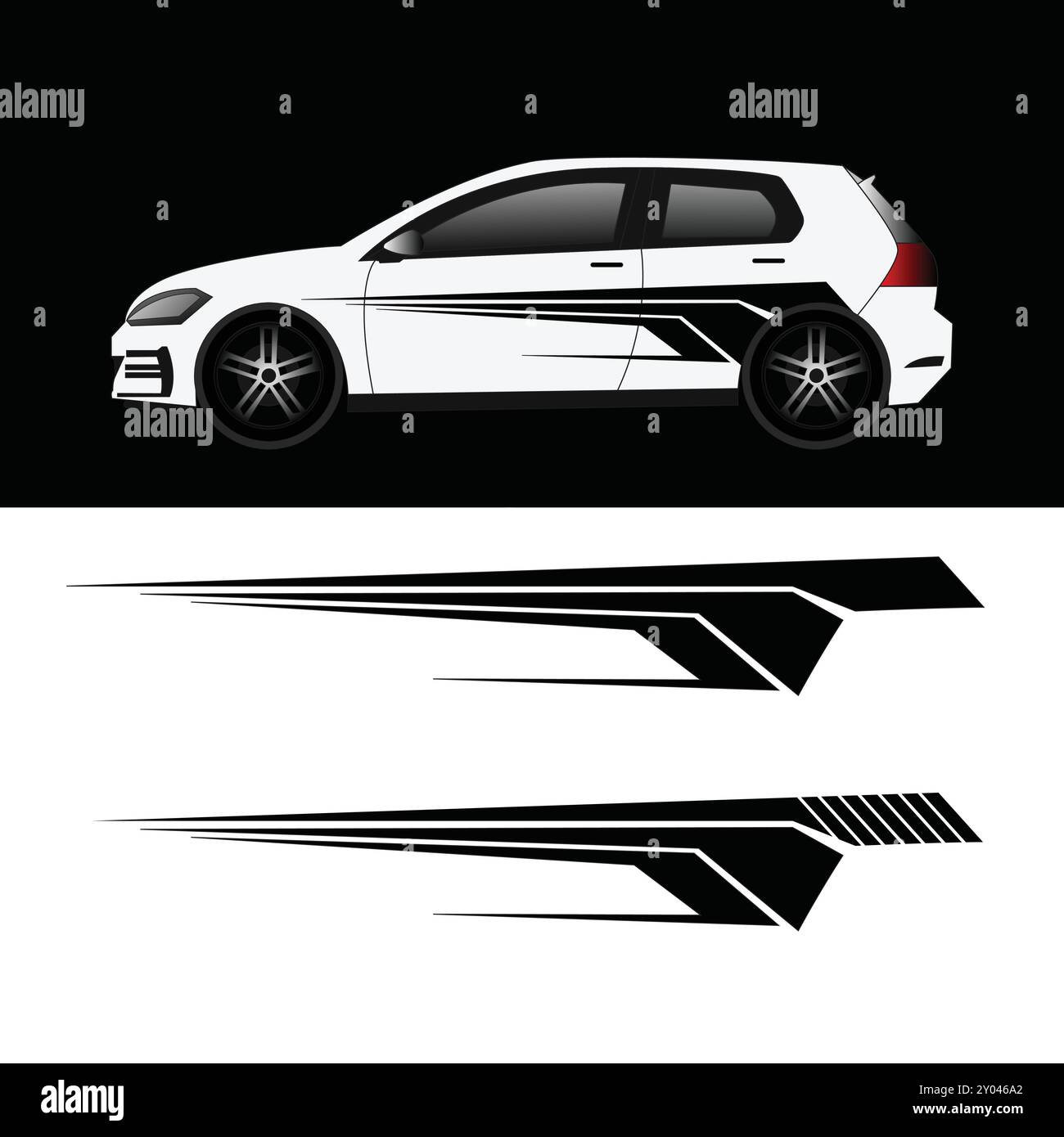 vector car background decal design. car sticker background Stock Vector ...