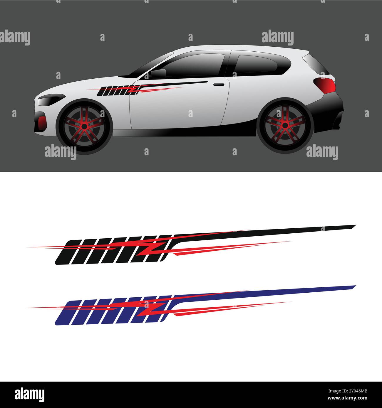 car wrap livery decal design vector. car background decals Stock Vector ...