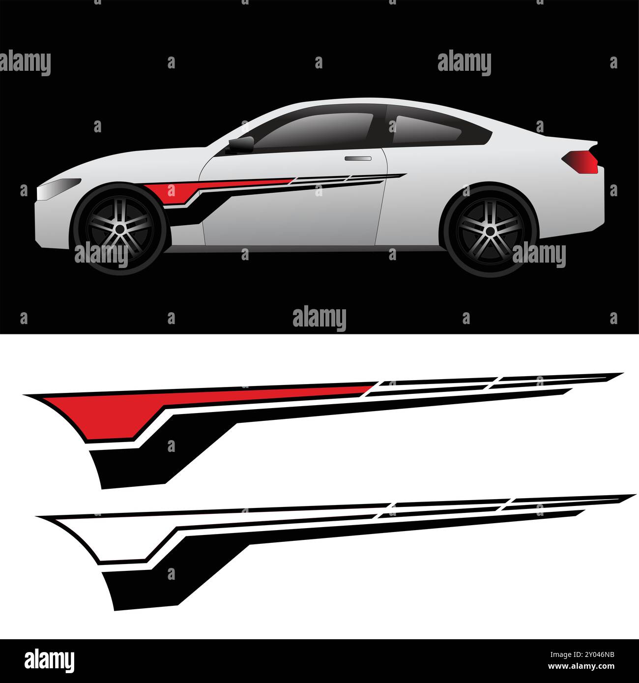 car wrap livery decal design vector. car background decals Stock Vector ...