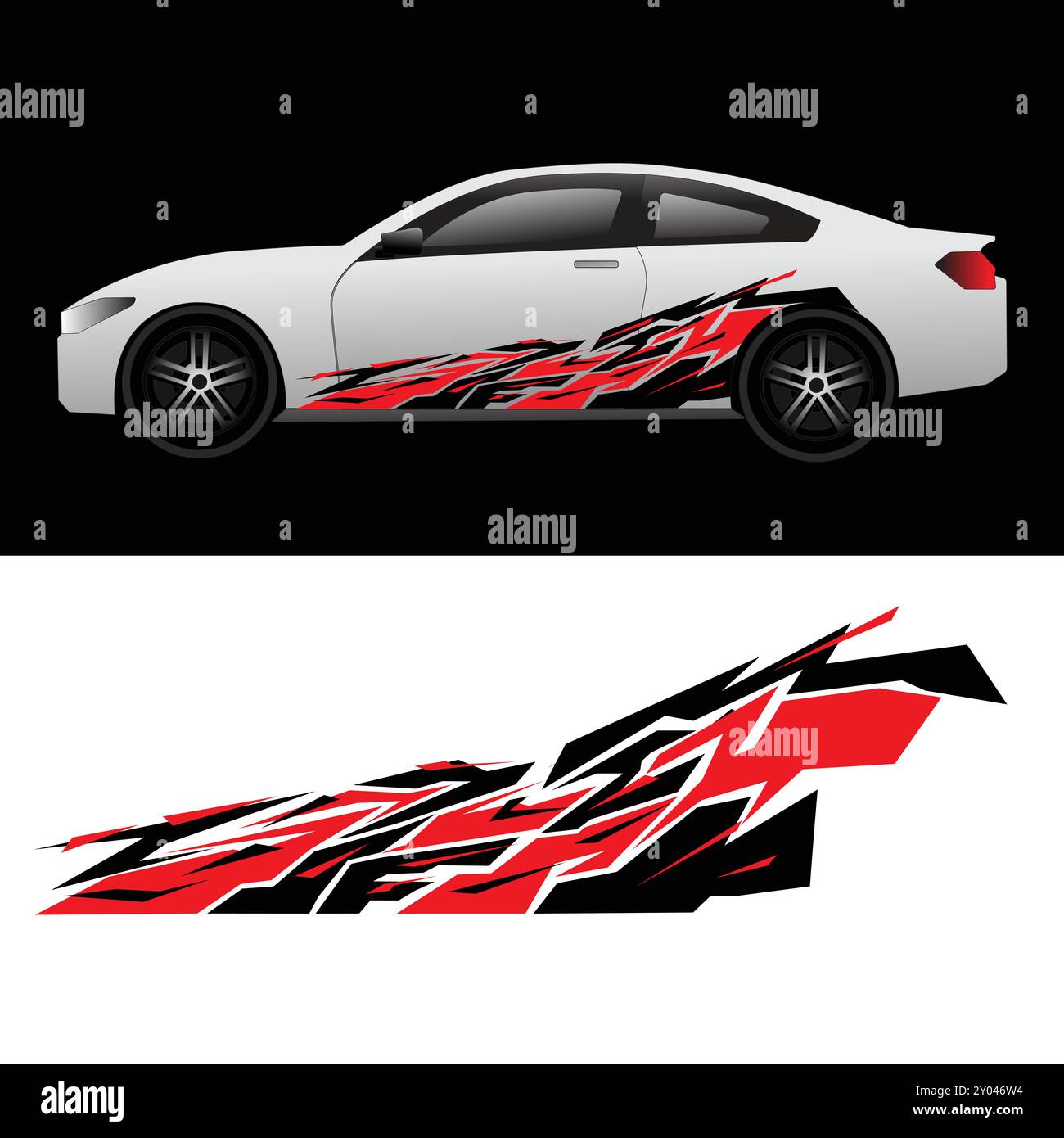 car wrap livery decal design vector. car background decals Stock Vector ...