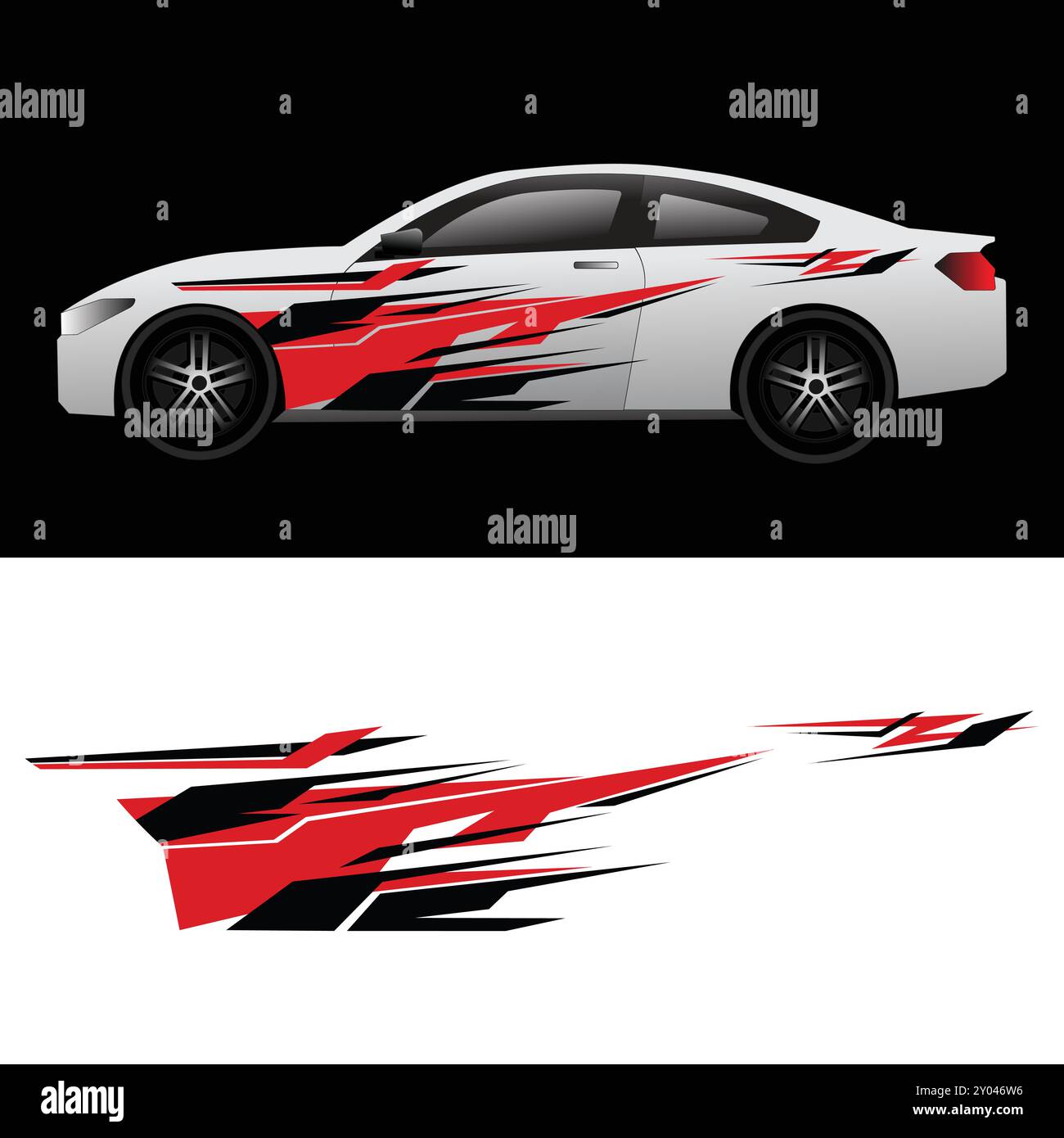 car wrap livery decal design vector. car background decals Stock Vector ...