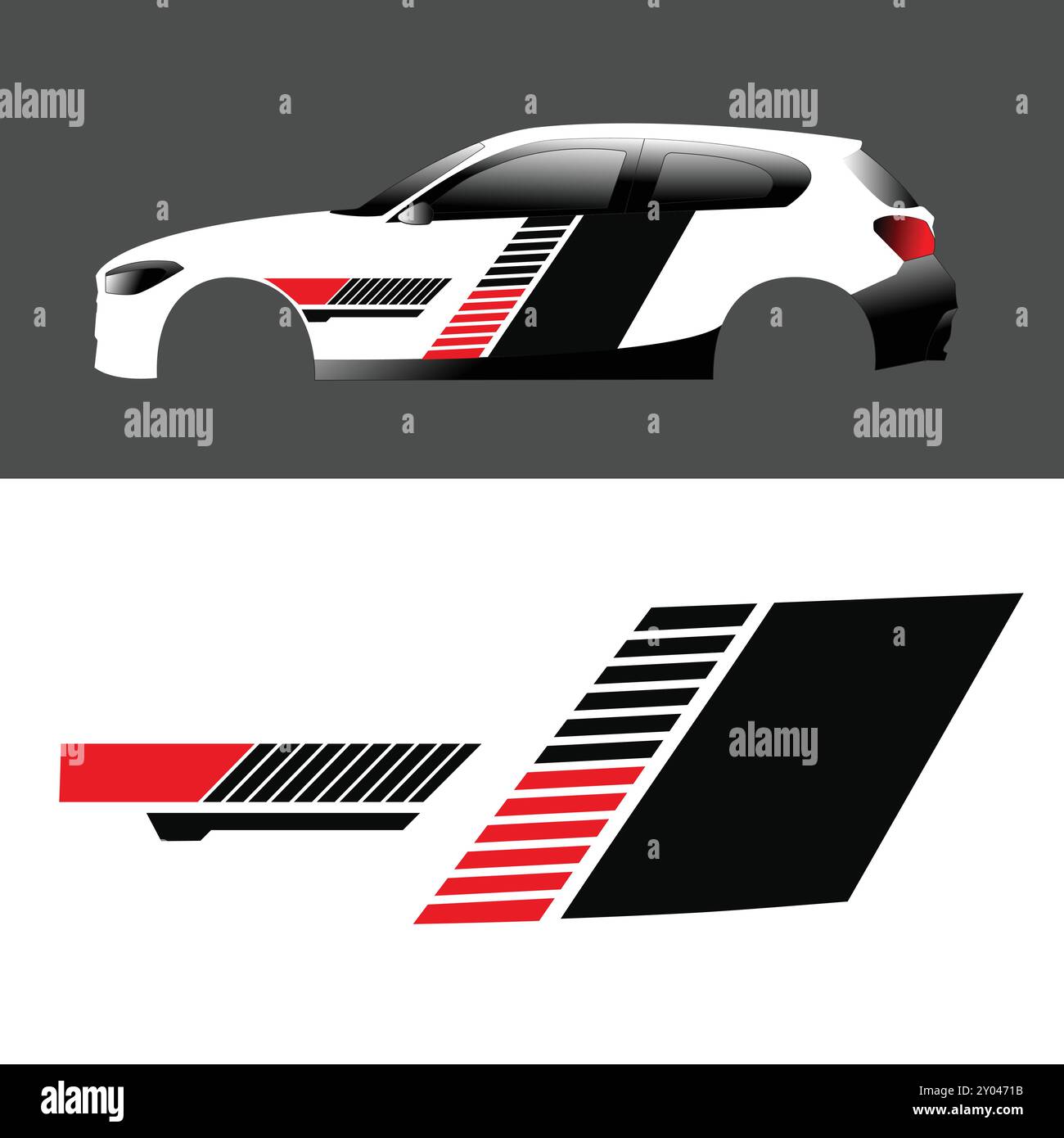 car wrap livery decal design vector Stock Vector Image & Art - Alamy