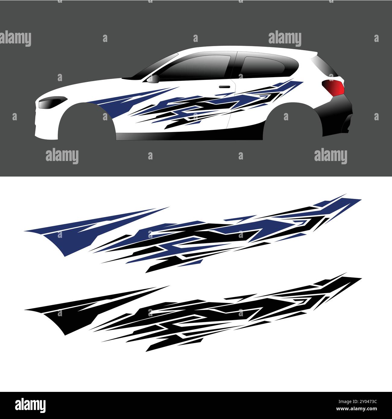 vector decal design car background strip lines Stock Vector Image & Art ...