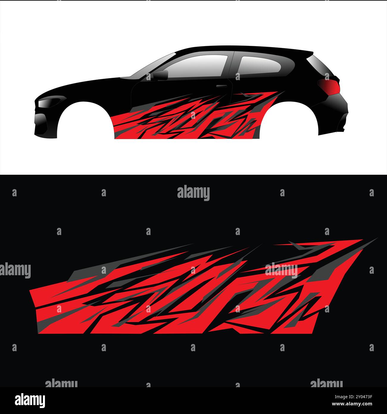 vector decal design car background strip lines Stock Vector Image & Art ...