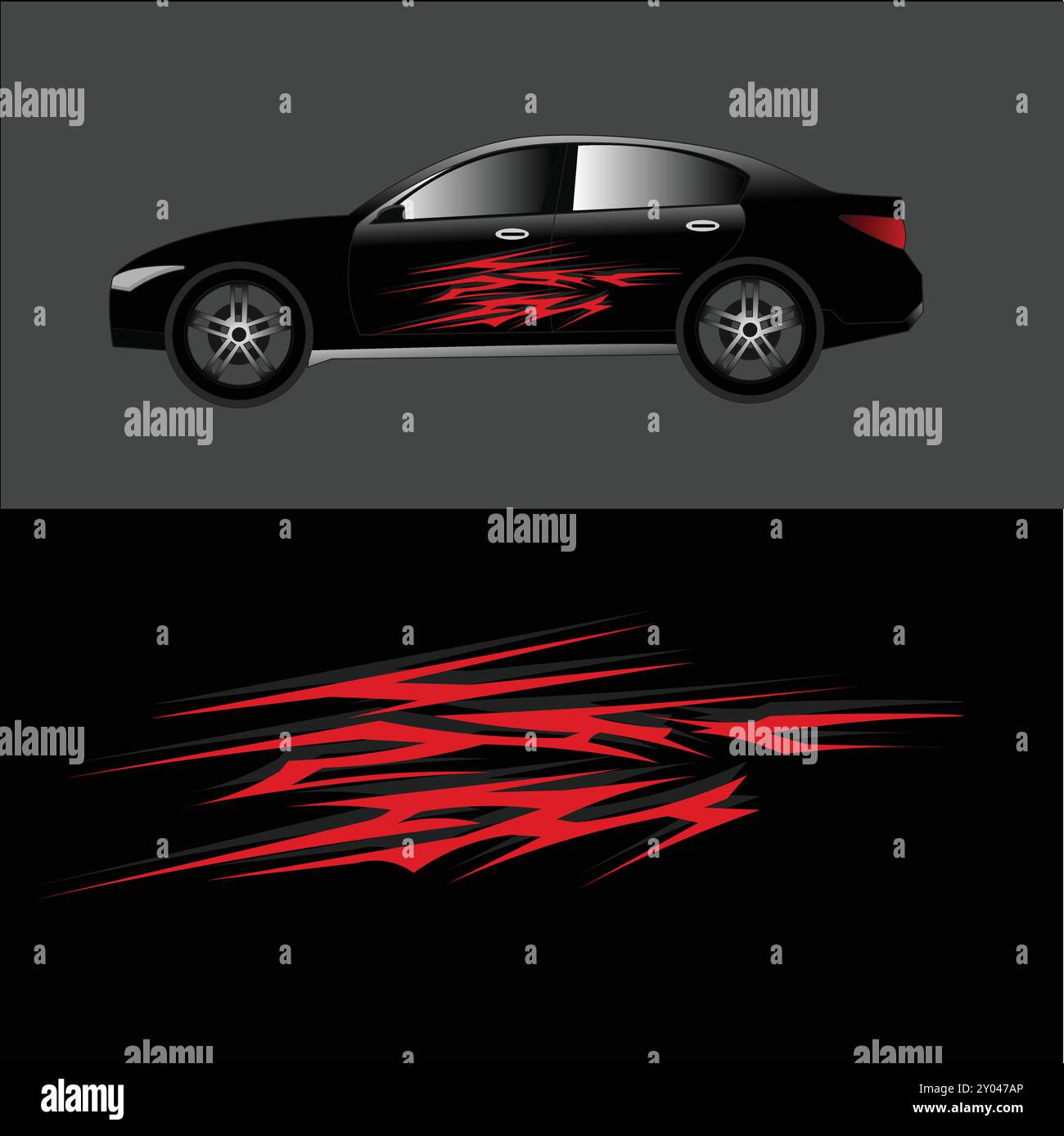 racing car sticker vector design. car modification sticker Stock Vector ...