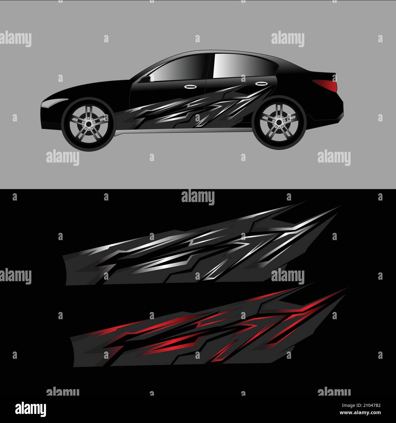racing car sticker vector design. car modification sticker Stock Vector ...