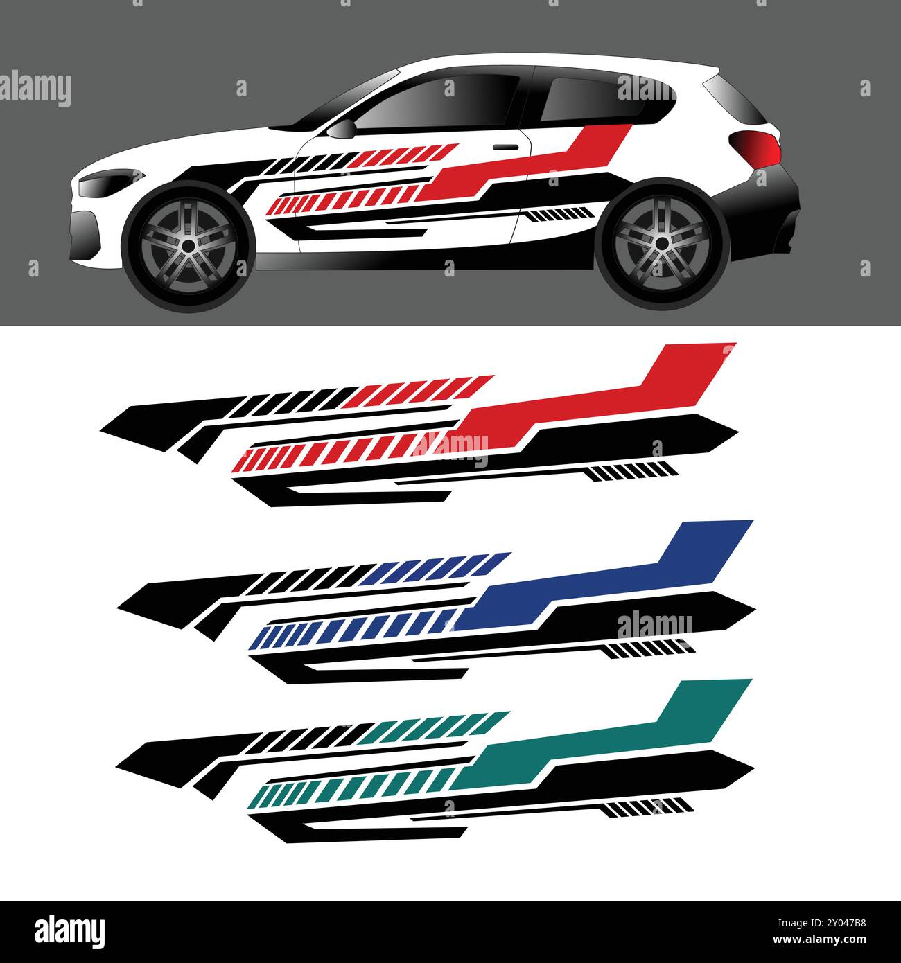 modern car wrap sticker design vector. car background stickers Stock ...