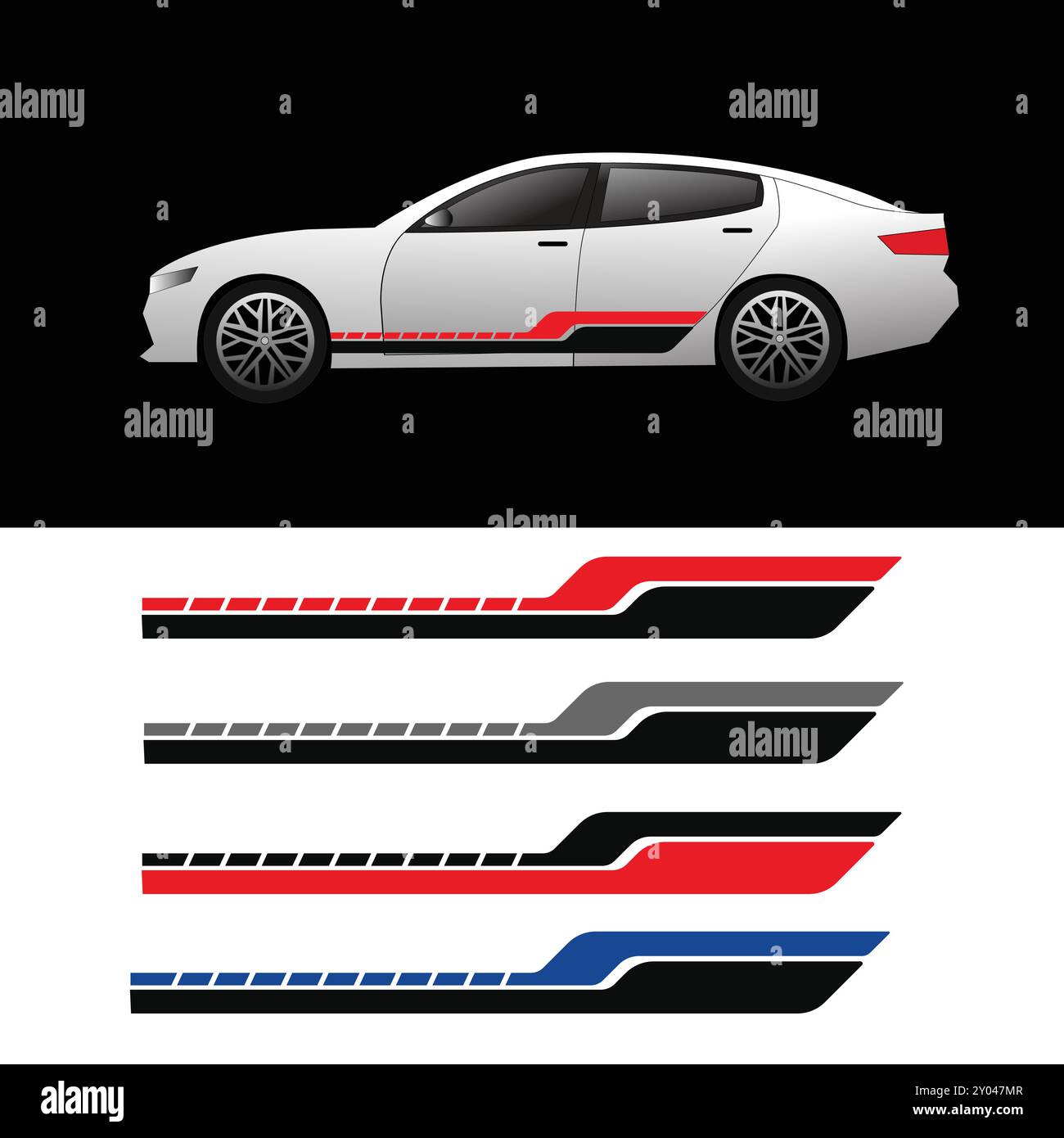 vector car wrap vinyl livery decal design. car modification decal ...