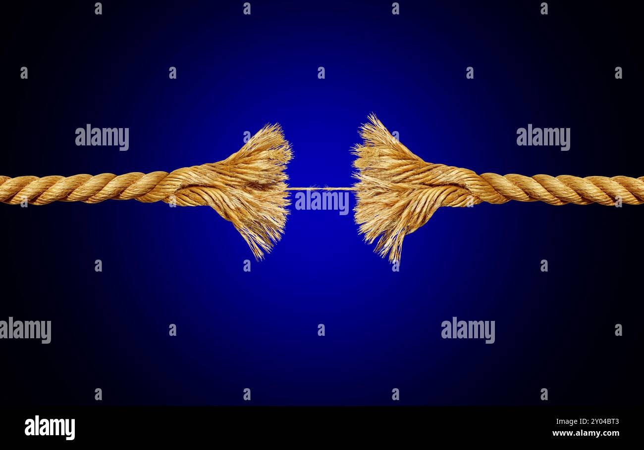 Failure Of Cooperation as a Broken Rope stretched with force and ...