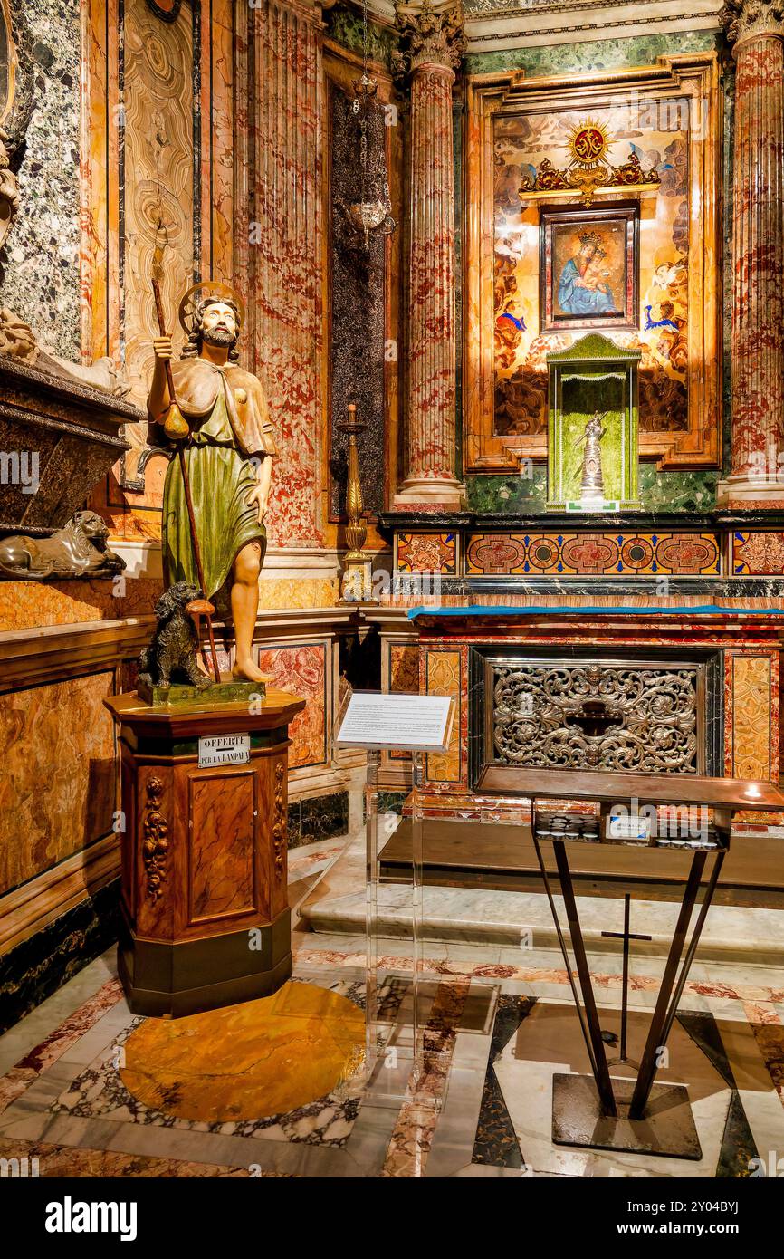 Interior of the Church of San Rocco, Rome, Italy Stock Photo - Alamy