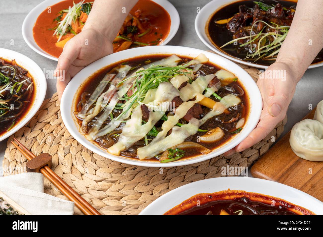 Korean food, steamed chicken, chicken dishes, soy sauce, cheese, spicy ...