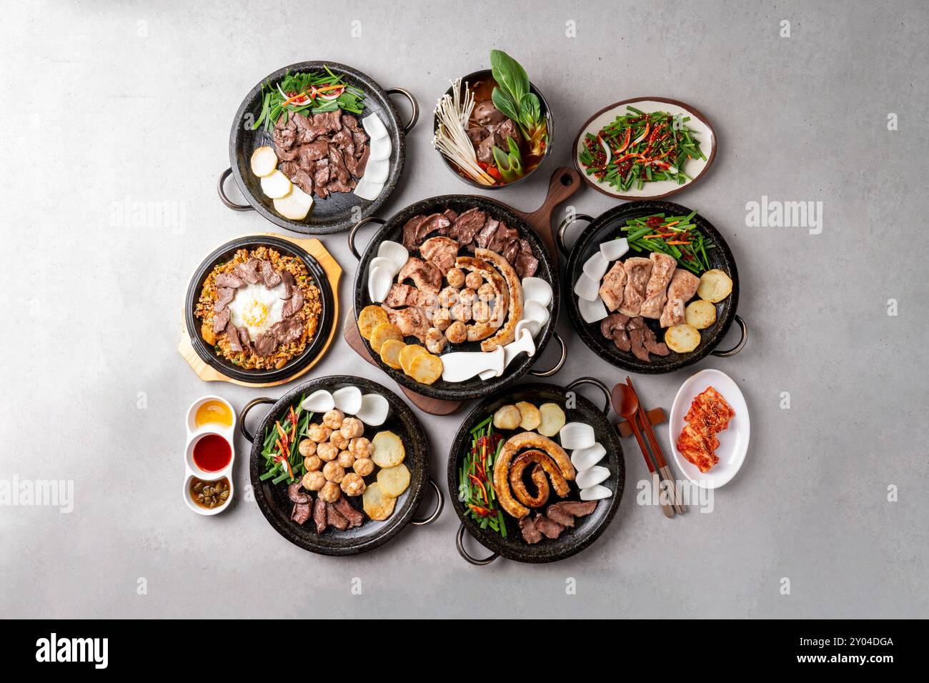 Assorted beef giblets grilled beef intestines Stock Photo - Alamy