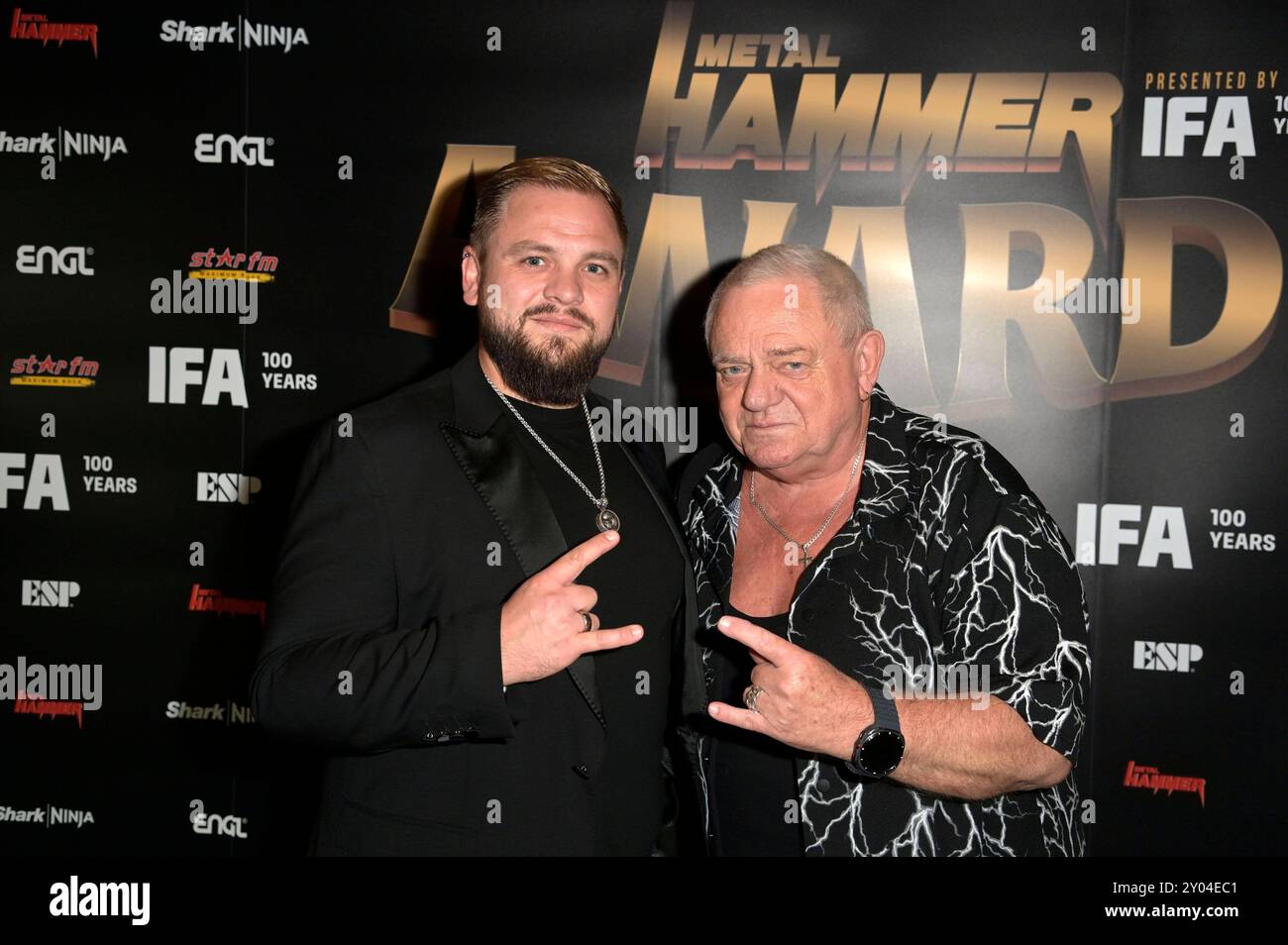 Sven Dirkschneider und Udo Dirkschneider von U.D.O. bei der Verleihung ...