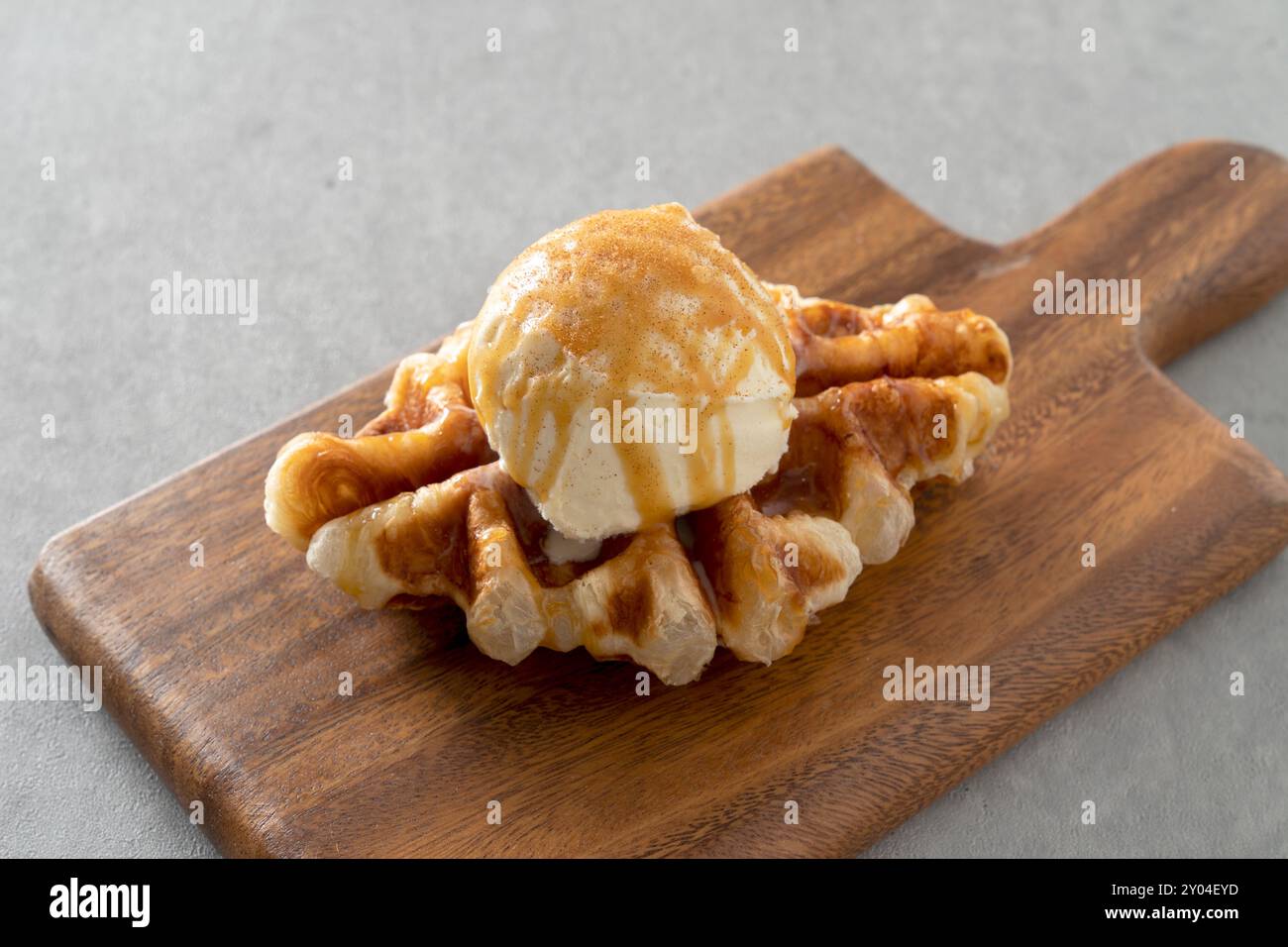 Croffle, croissant, waffle, ice cream Stock Photo - Alamy