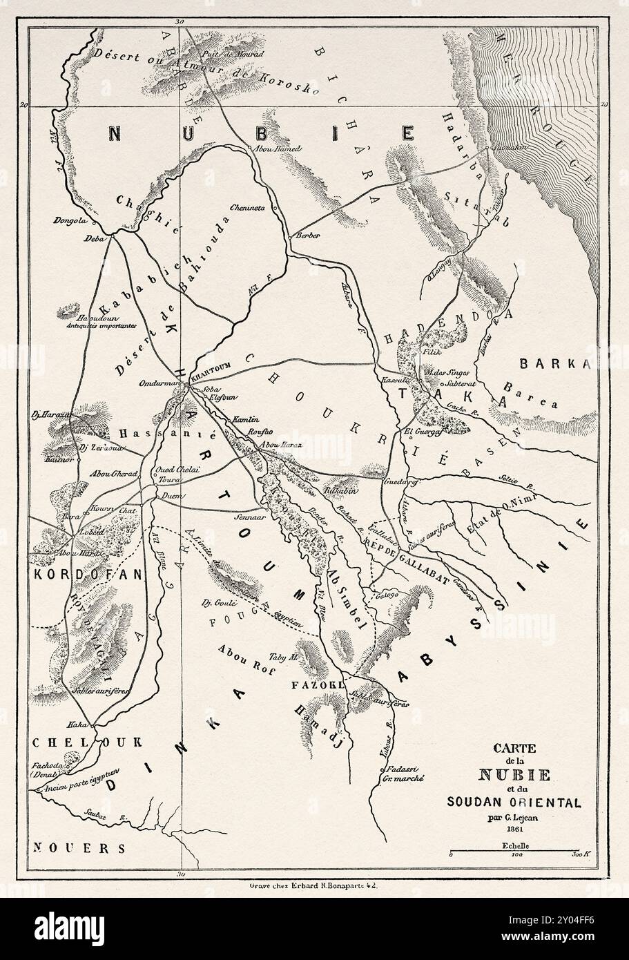 Old engraved map egypt hi-res stock photography and images - Alamy