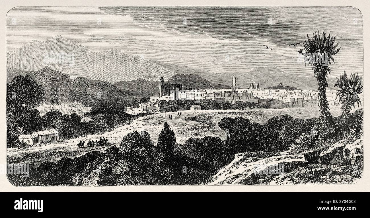 View of Jalapa or Xalapa. Capital city of the Mexican state of Veracruz ...