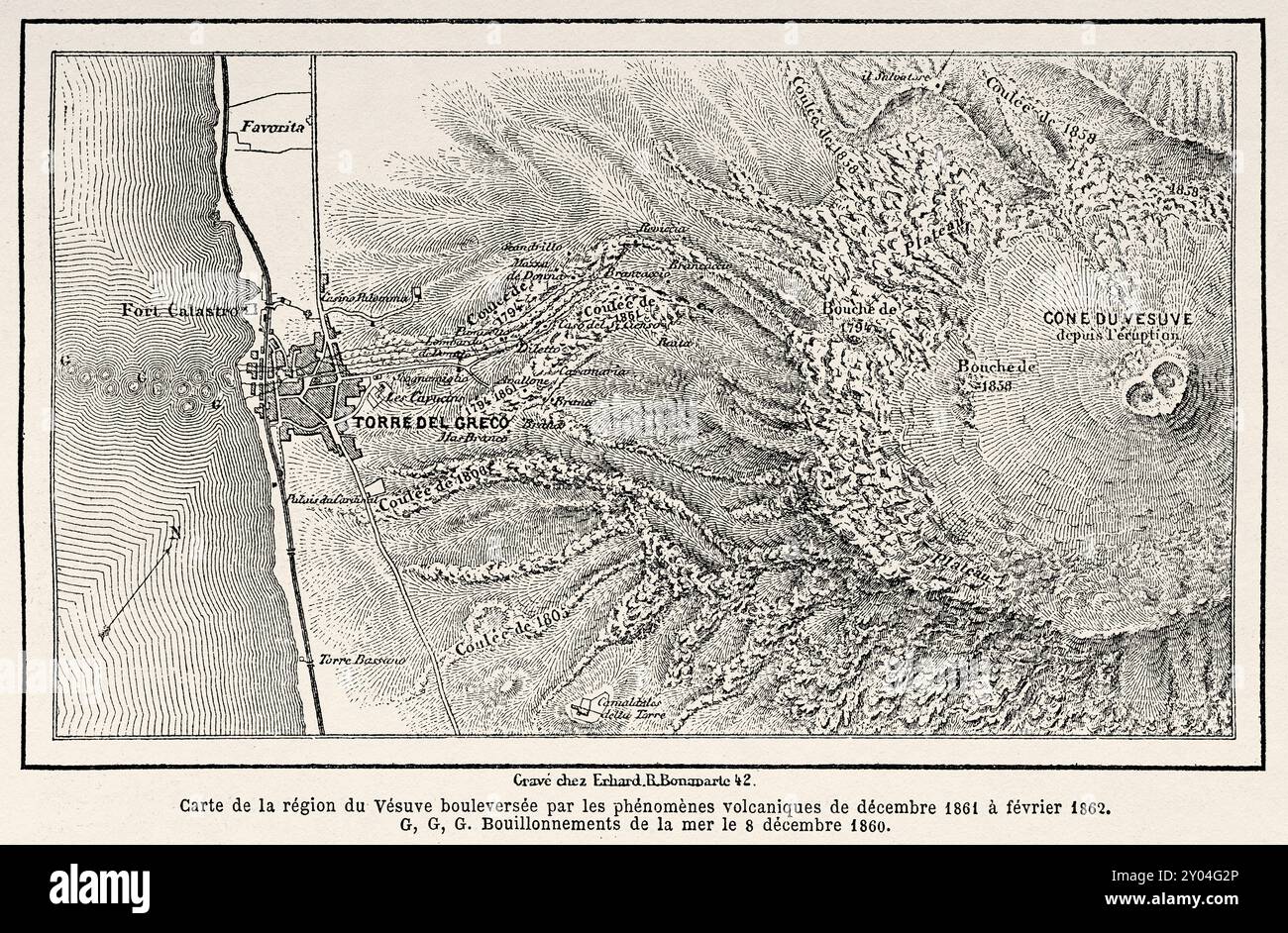 Vintage plan of naples 1800s hi-res stock photography and images - Alamy