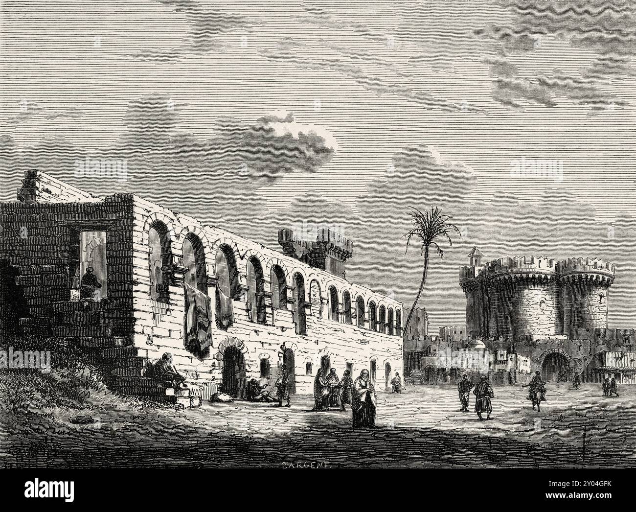 Ruins of the barracks of the Knights, Rhodes, Greece. Journey to the ...