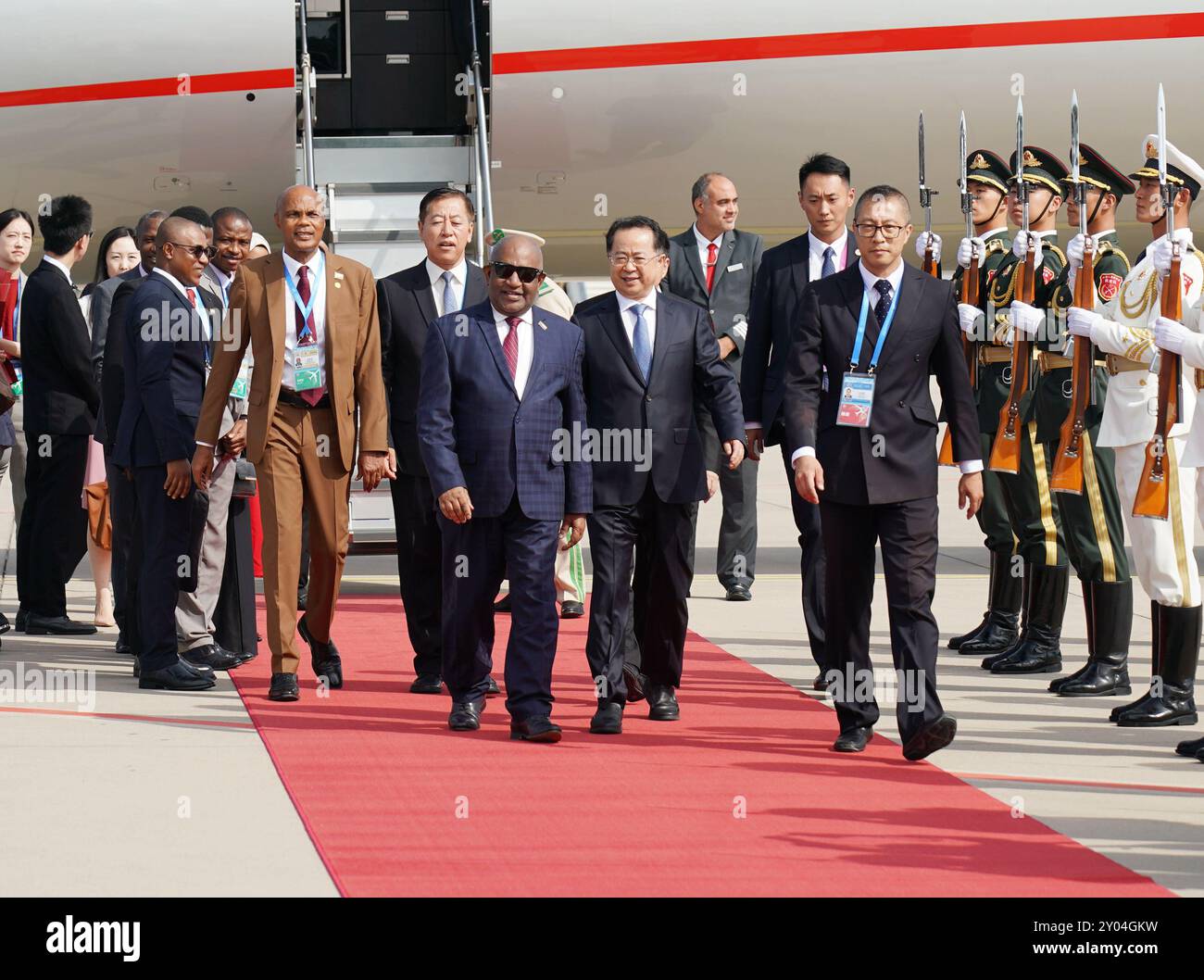 Beijing, China. 1st Sep, 2024. President of the Comoros Azali Assoumani ...