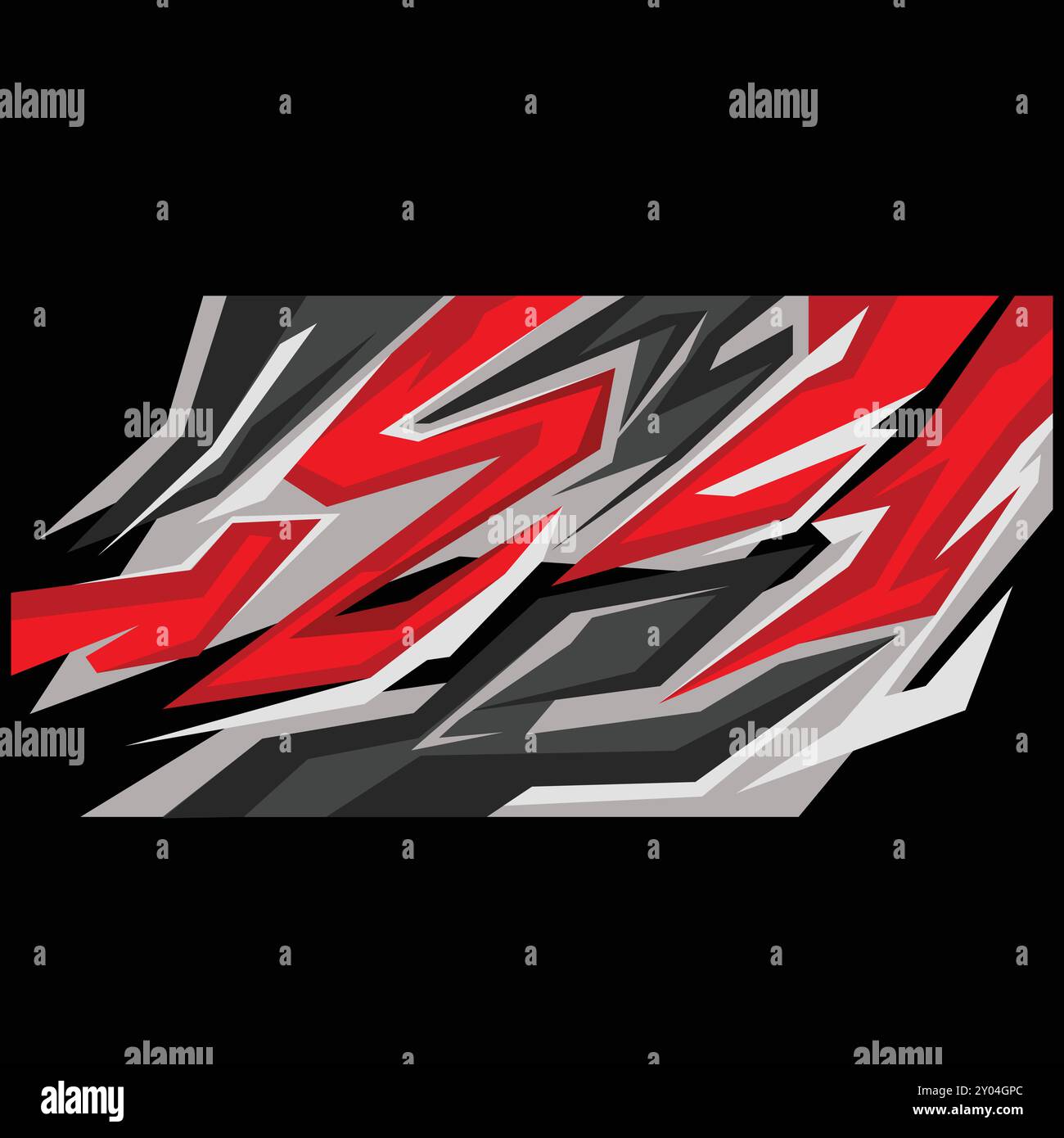 racing car body wrap livery decal design vector Stock Vector Image ...
