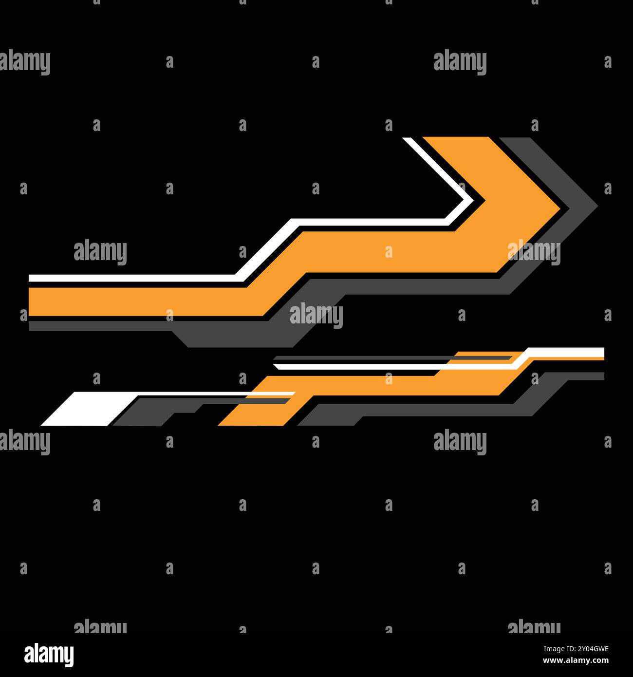racing car body wrap livery decal design vector Stock Vector Image ...