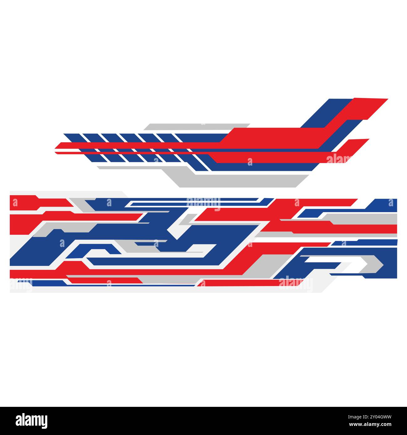 racing car body wrap livery decal design vector Stock Vector Image ...