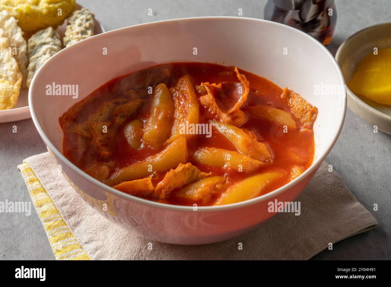 Tteokbokki, rose tteokbokki, fried food, Pache tteokbokki, snack food ...