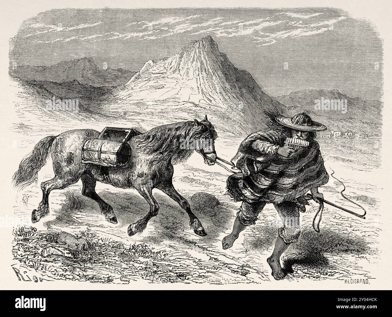 The Royal Courier. Peruvian postman, Peru, South America. Travel across ...