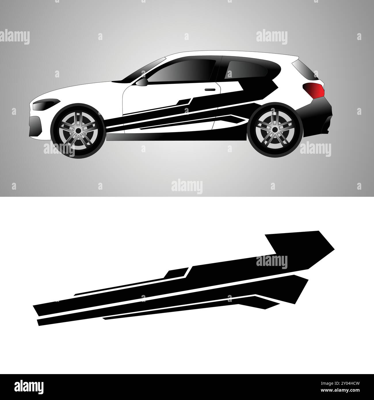 car wrap stripe sticker design vector Stock Vector Image & Art - Alamy