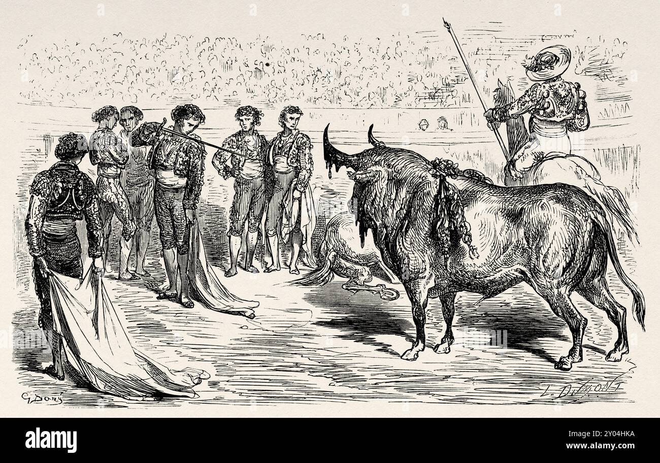 The tercio de muerte, final phase of a bullfight, Comunidad Valenciana ...